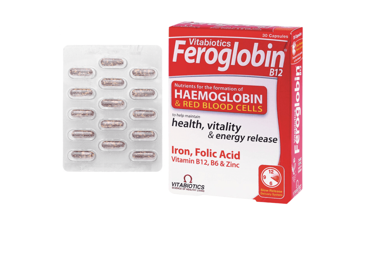Vitabiotics Feroglobin Capsule, H/30v, bổ máu cho người lớn - PharmaDi